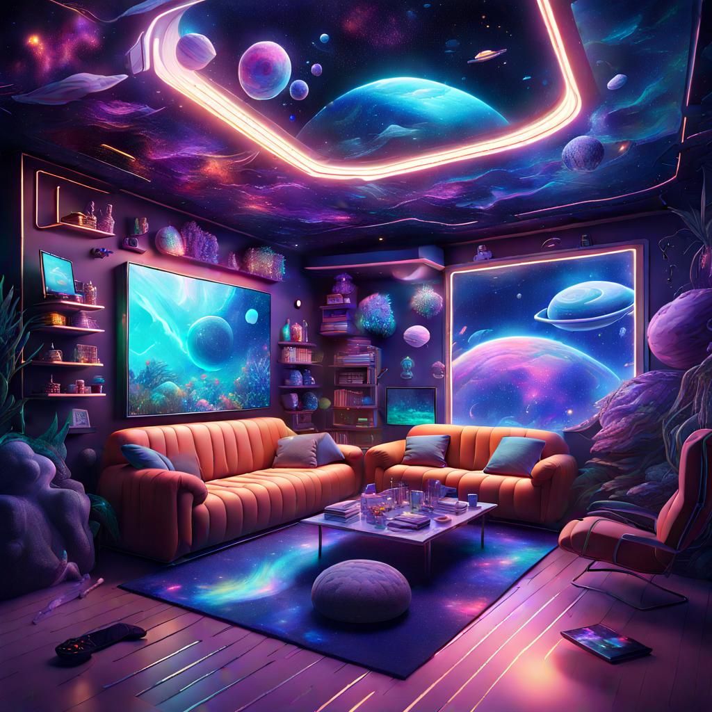 An Underwater Outerspace Vacation Hideaway - AI Generated Artwork ...