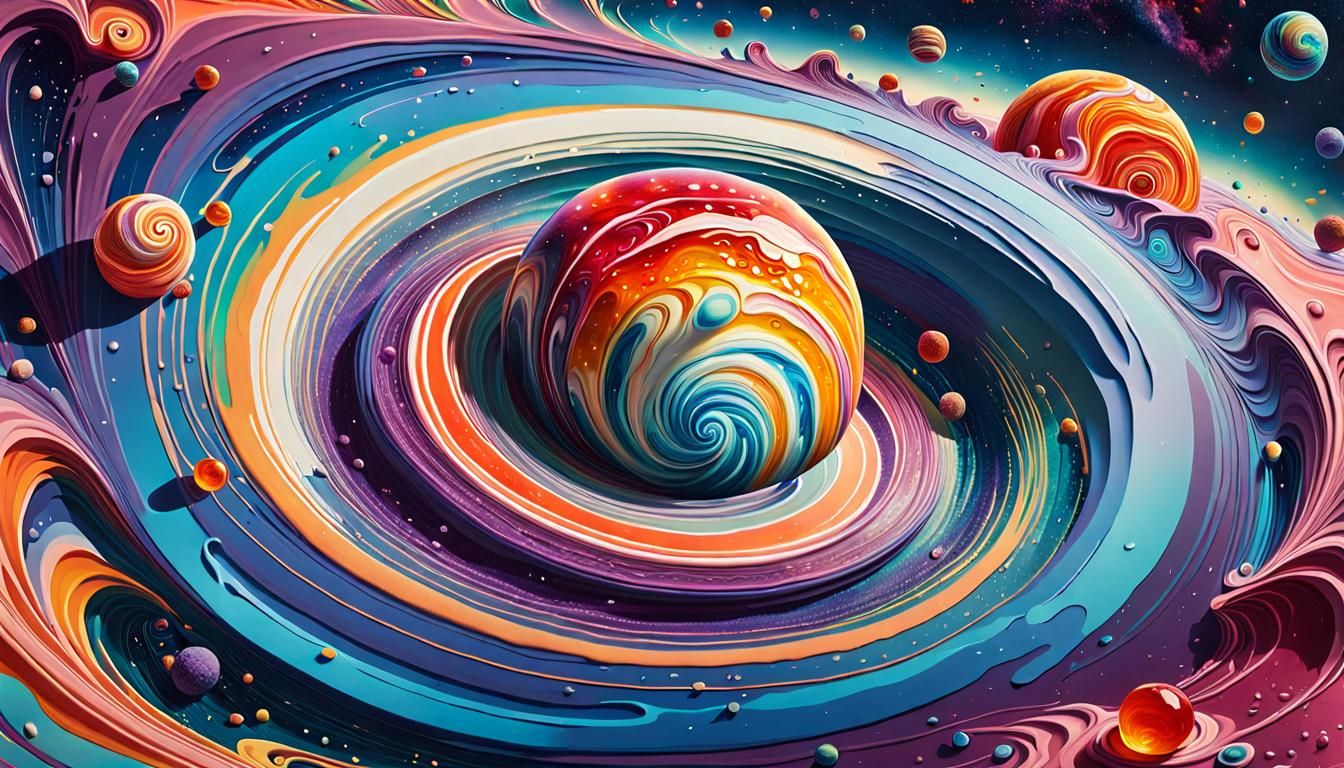 Space Jelly Whirlpools - AI Generated Artwork - NightCafe Creator