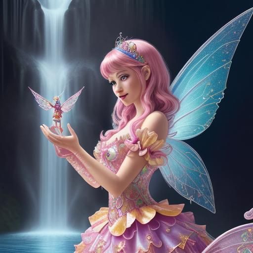 Amazingly Stunningly Beautiful colorful fancy fantasy fairy with ...