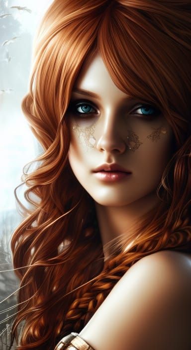 Beautiful girl with Scars of the apocalypse - AI Generated Artwork ...