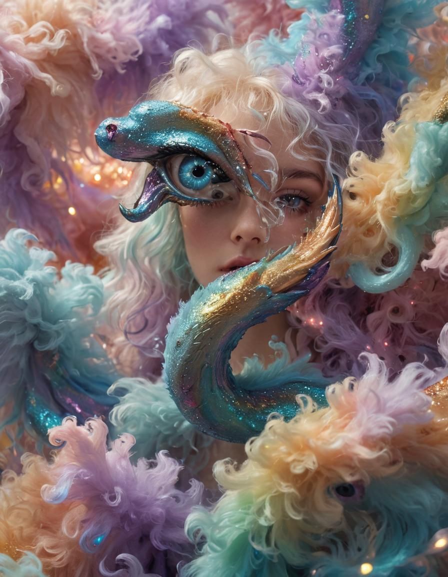 Surrealism Woman - Surreal Surrealist Creature with Whimsic...