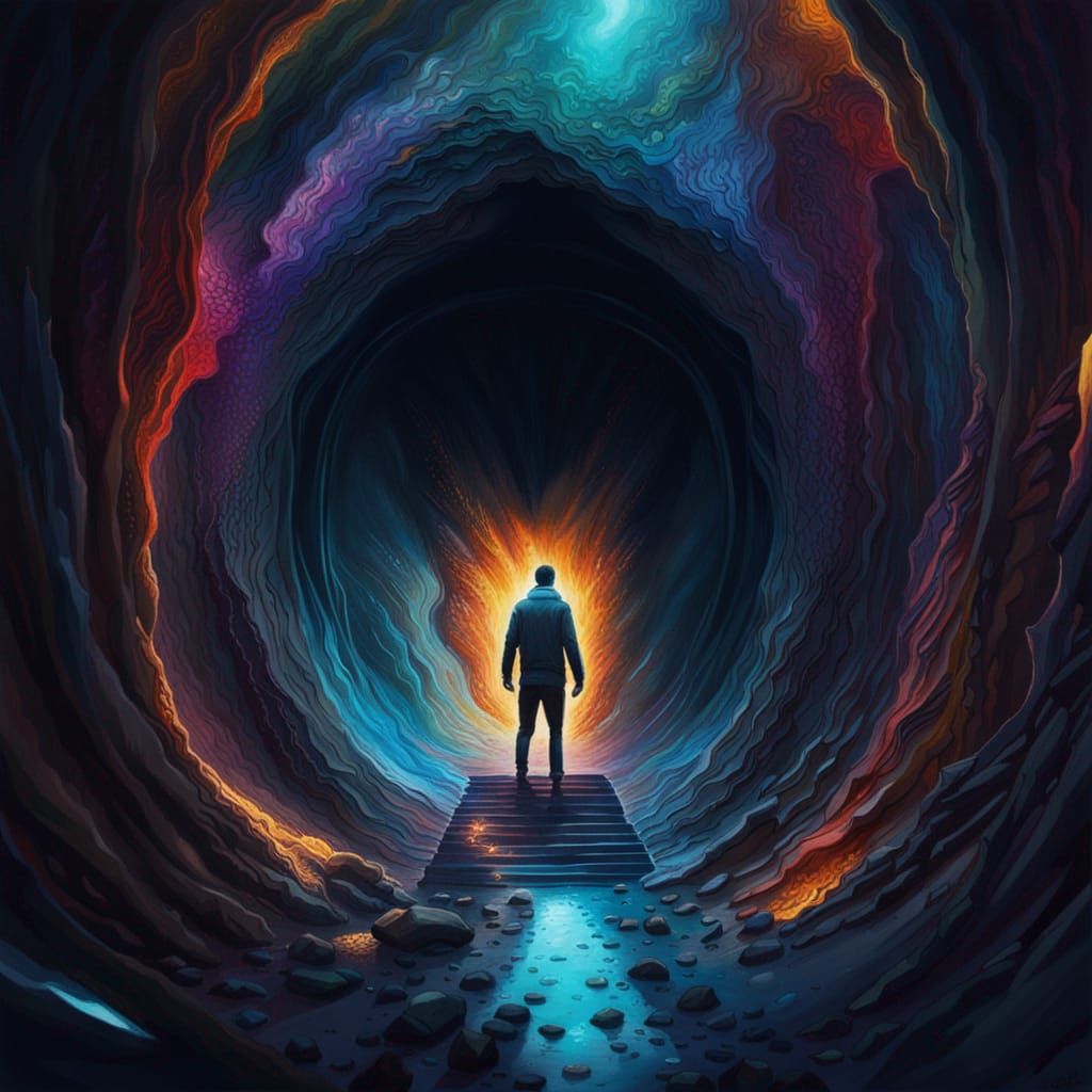 Portal into the abyss - AI Generated Artwork - NightCafe Creator