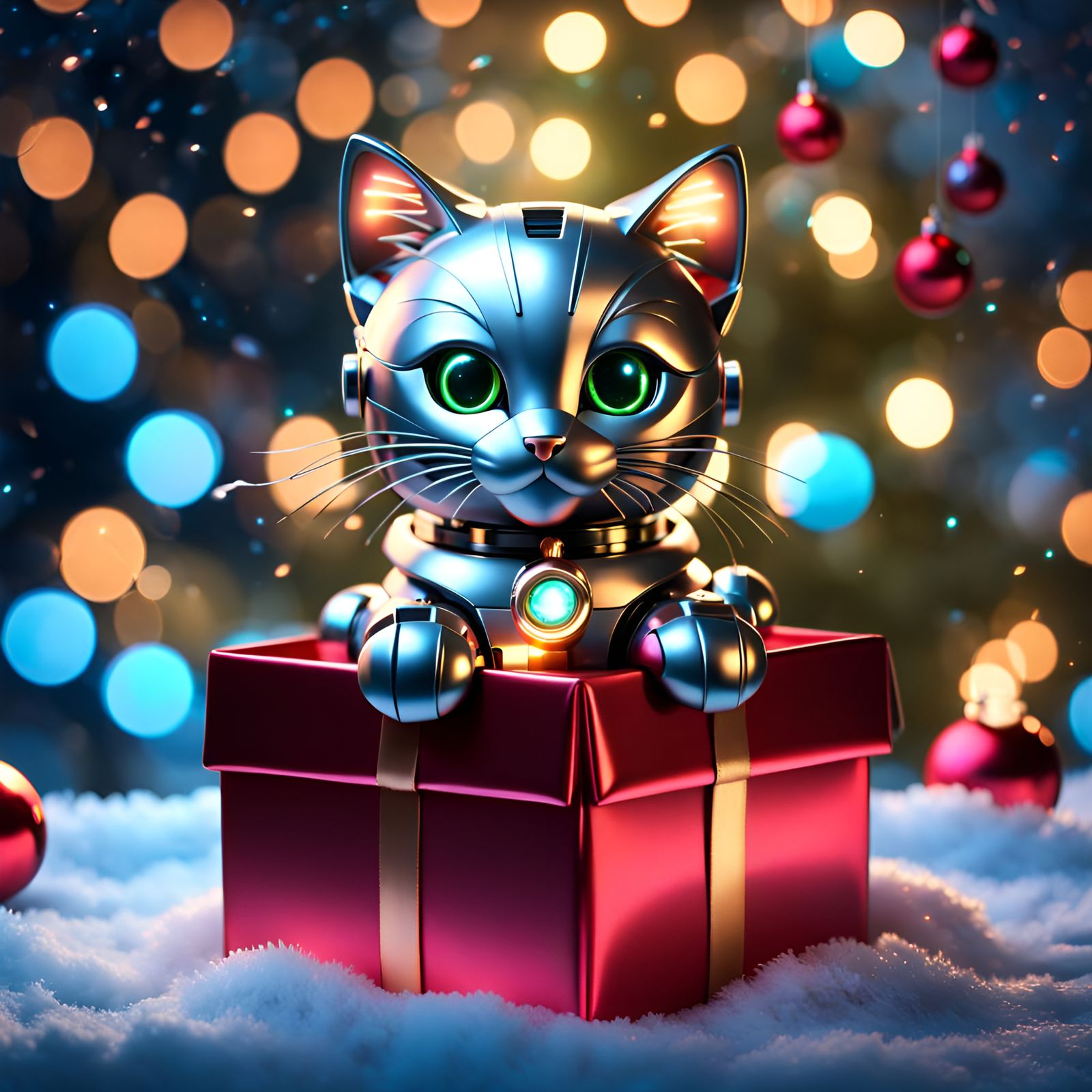 Christmas Present - AI Generated Artwork - NightCafe Creator