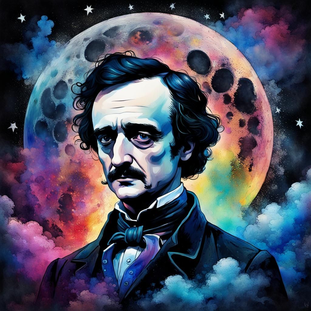 edgar allan poe - AI Generated Artwork - NightCafe Creator