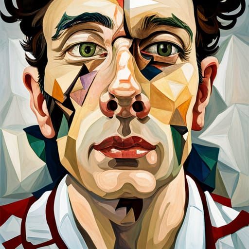 Distorted Self-Portrait - AI Generated Artwork - NightCafe Creator