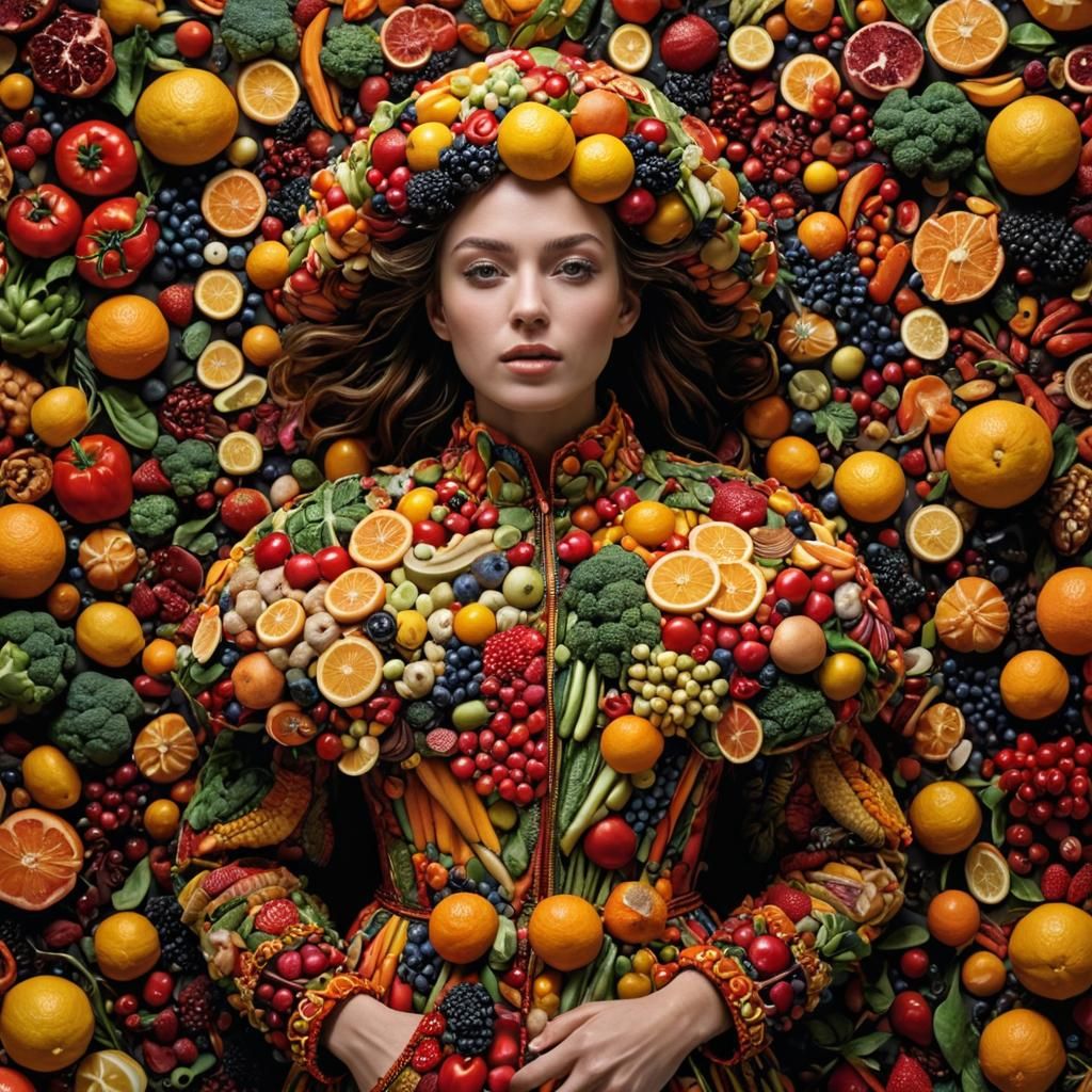 Clothes de Food Goddess - AI Generated Artwork - NightCafe Creator