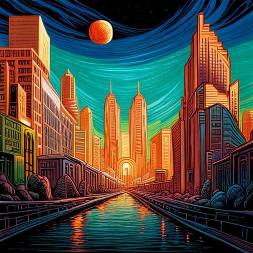 psychedelic city V. XL