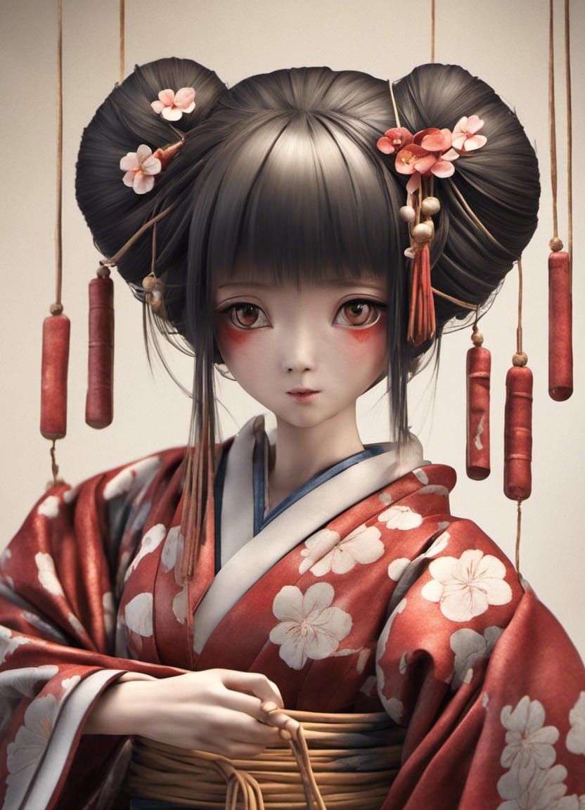 Japanese Doll - AI Generated Artwork - NightCafe Creator