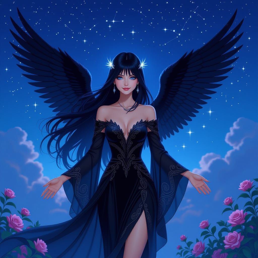 Spiritual Dark Angel Nyx V1 (HiDream I1 Fast; prompt magic version)
