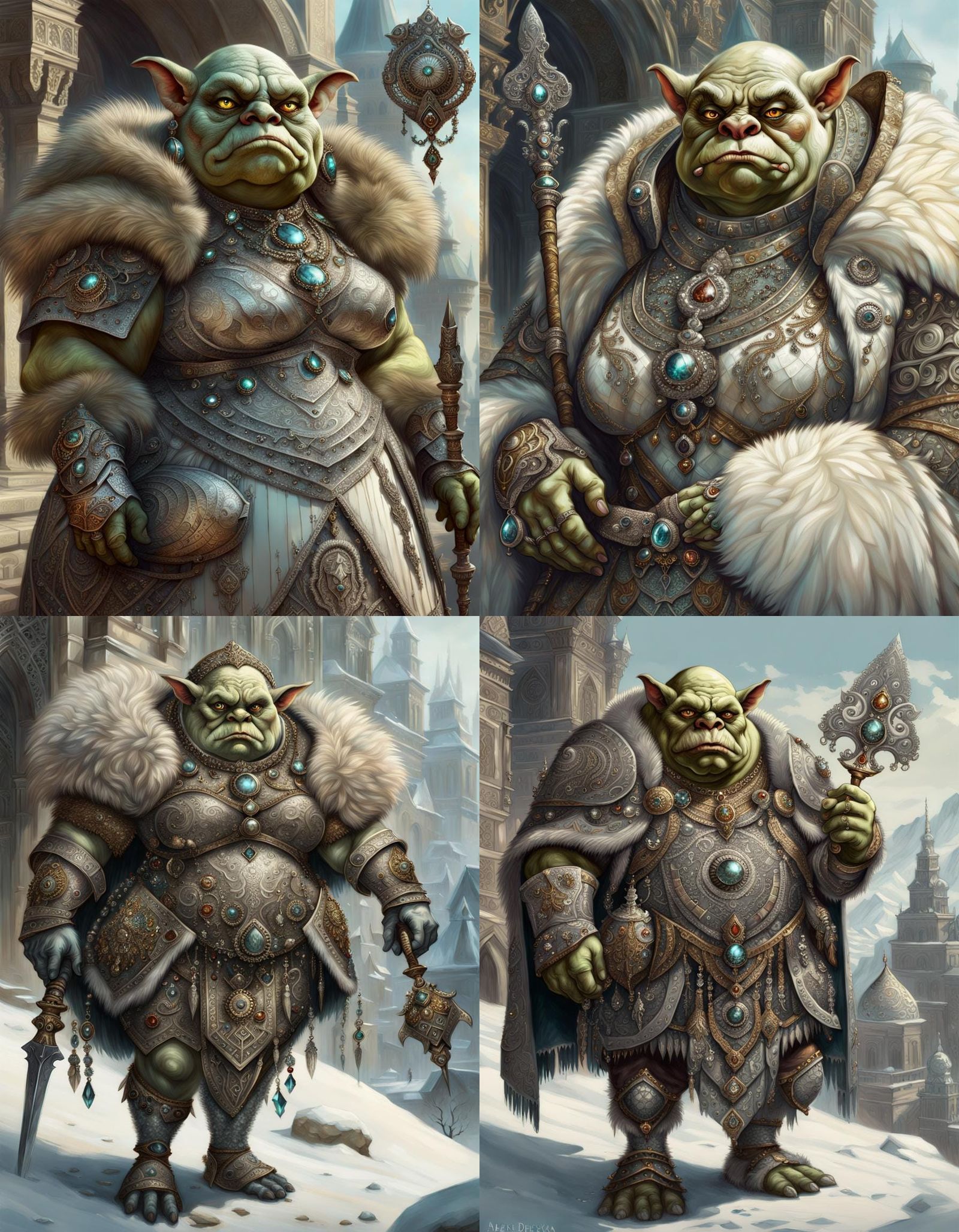 Paranormal hyper female ugly fat, fat pale ogre by Aleksandr Deyneka ...