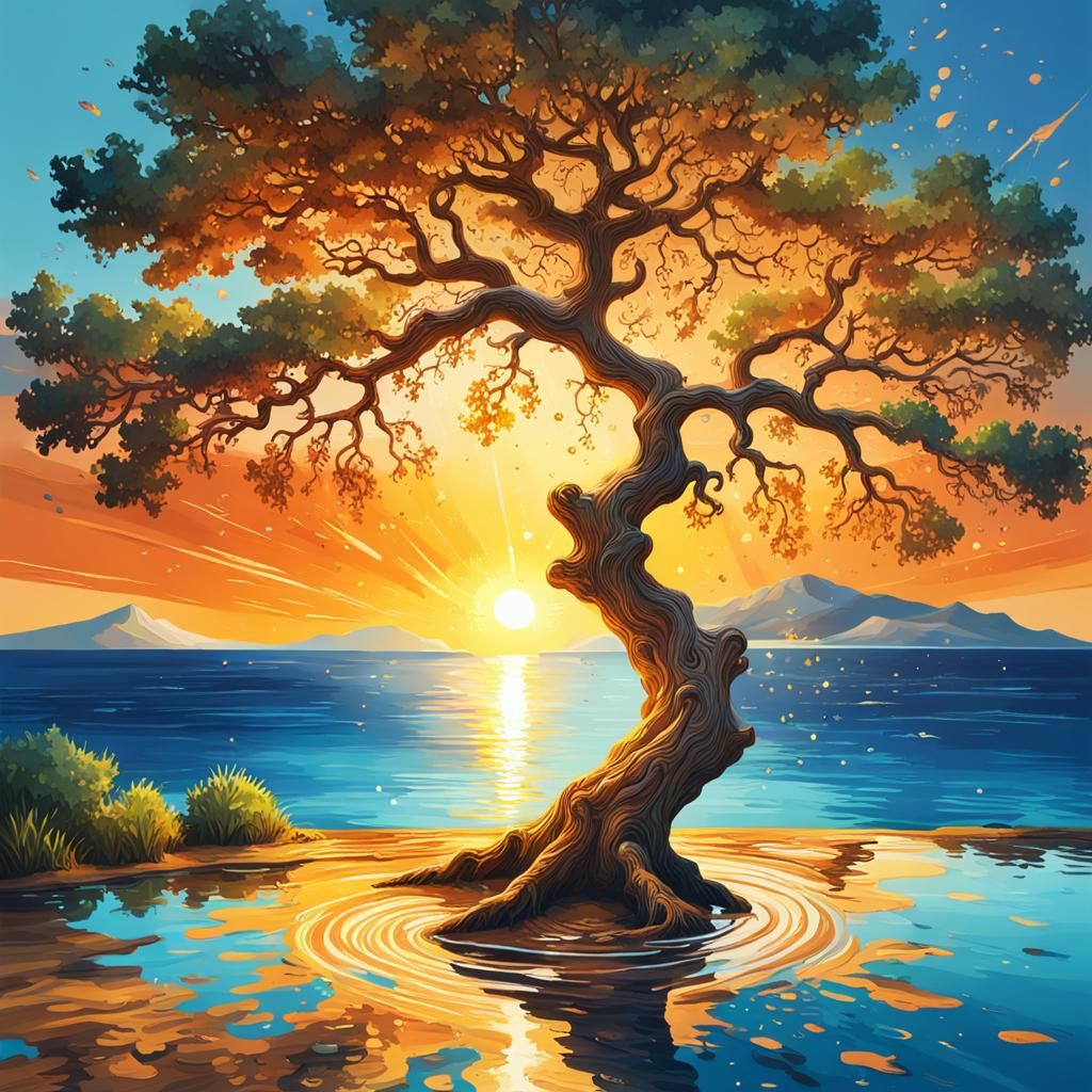 Oak tree - AI Generated Artwork - NightCafe Creator