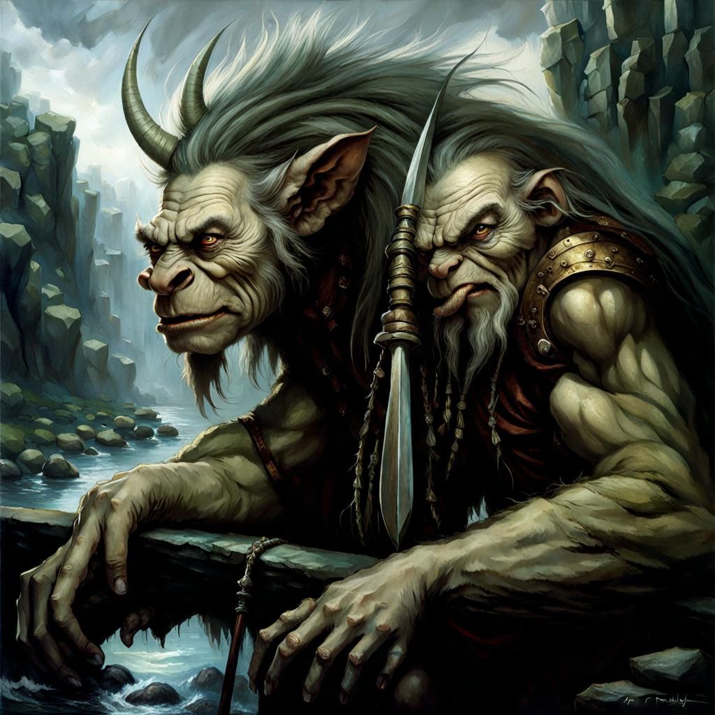 Troll's Toll Bridge - AI Generated Artwork - NightCafe Creator