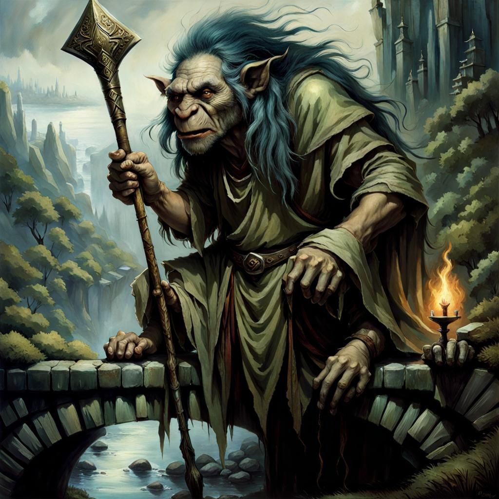 Troll's Toll Bridge - AI Generated Artwork - NightCafe Creator