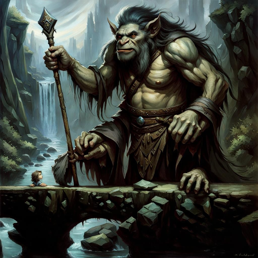 Troll's Toll Bridge - AI Generated Artwork - NightCafe Creator