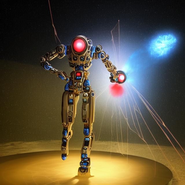 Cyborg scientists operate the time-space portal to explore nearby ...