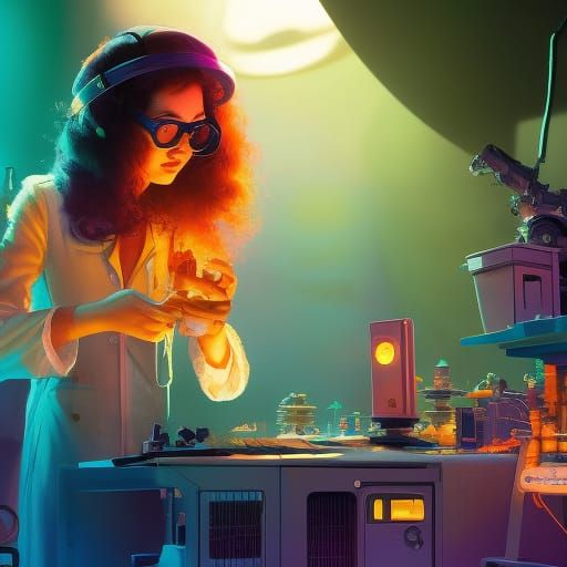 In the lab - AI Generated Artwork - NightCafe Creator