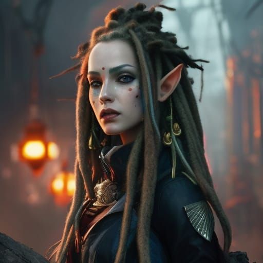 Dystopian Elf - AI Generated Artwork - NightCafe Creator