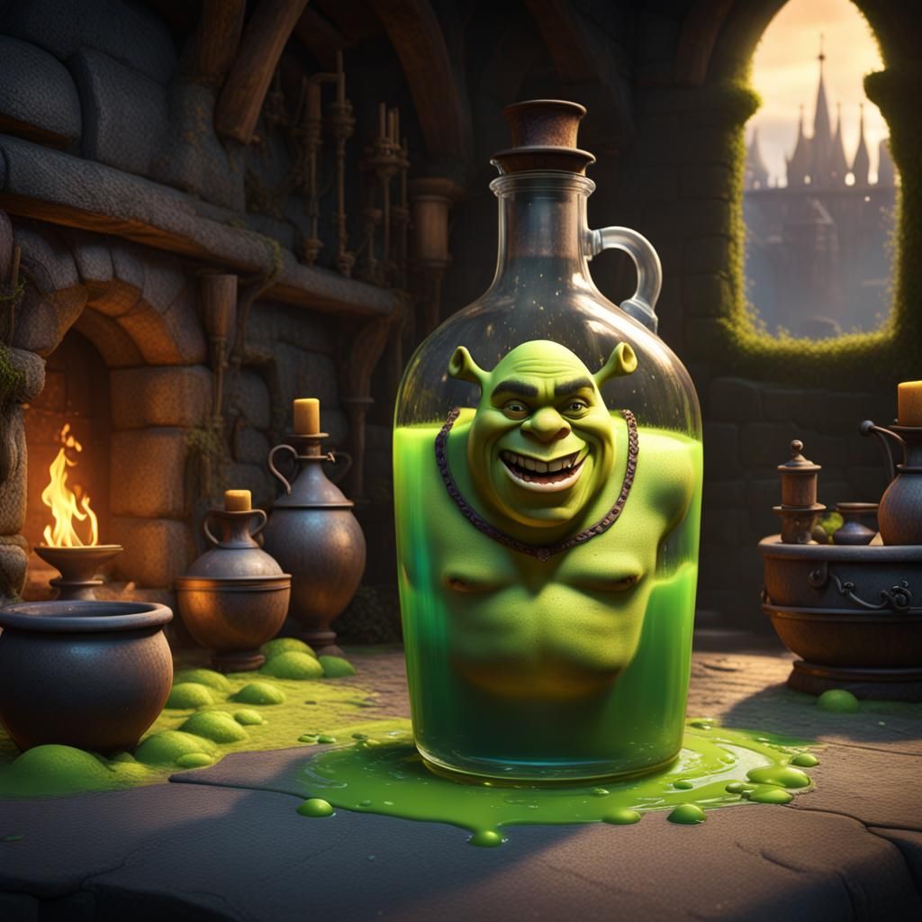 3AM shrek potion - AI Generated Artwork - NightCafe Creator