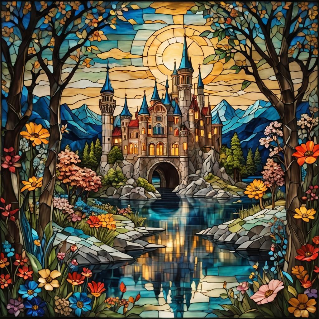 Vitrage art - AI Generated Artwork - NightCafe Creator