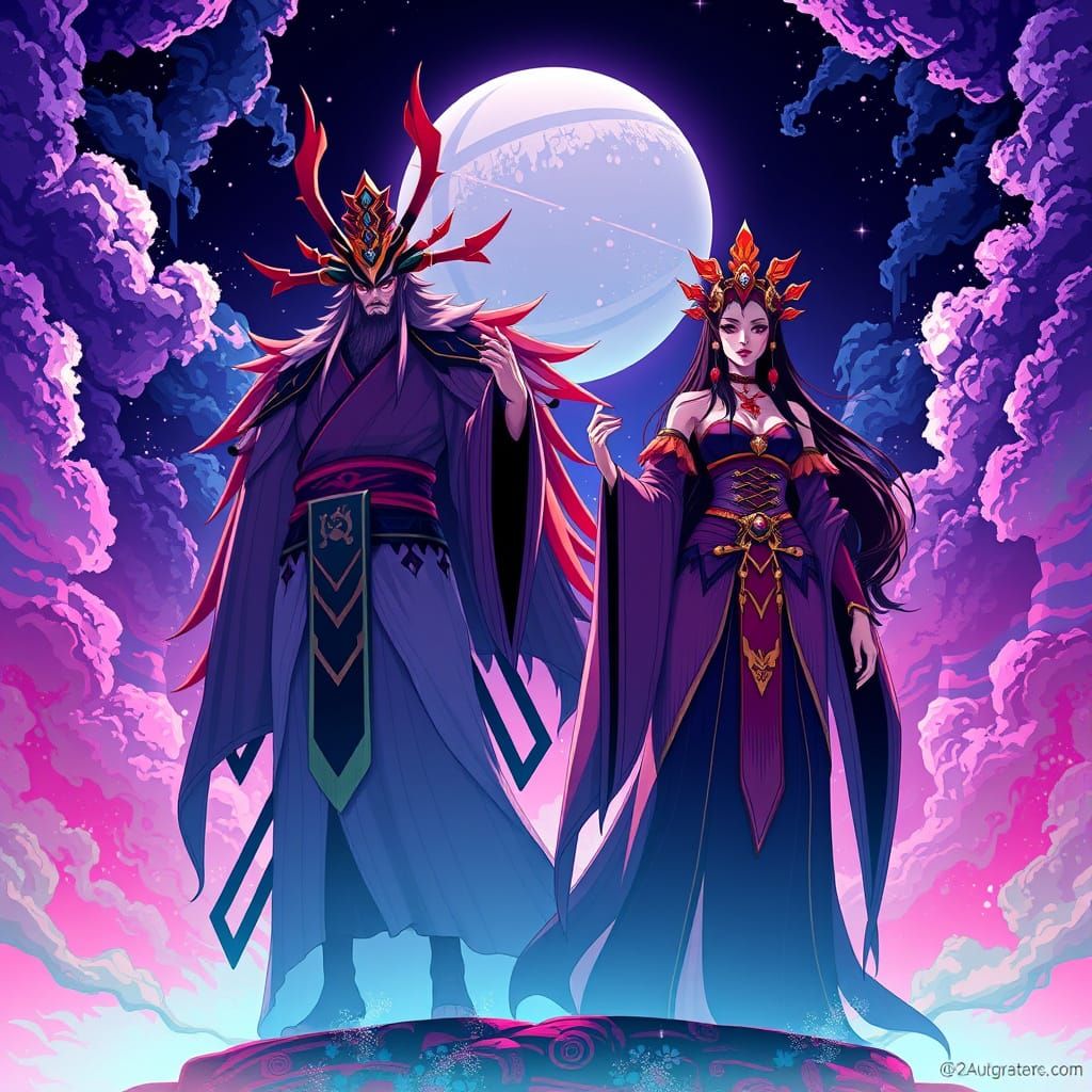 Izanagi and Izanami Shinto gods - Shinto Gods Izanagi and ...