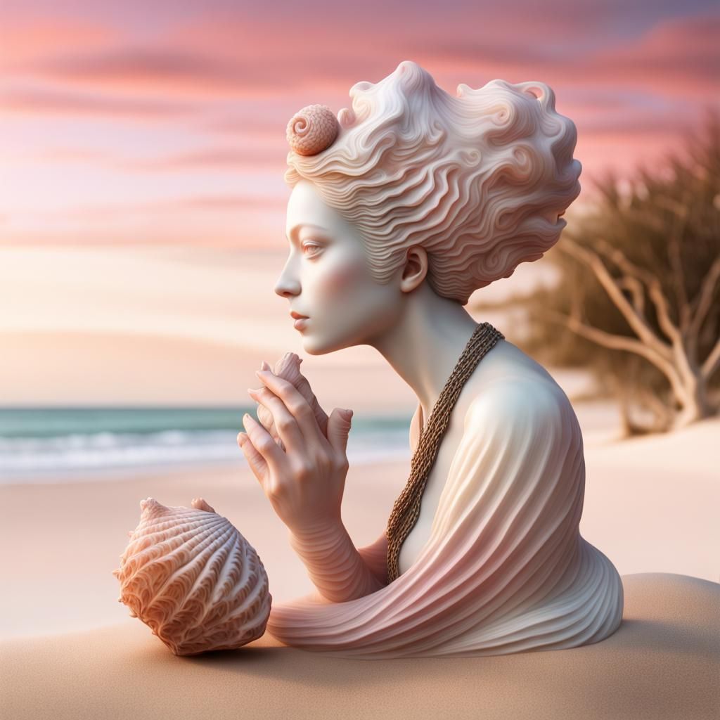 The Conch Shell Whistle - AI Generated Artwork - NightCafe Creator