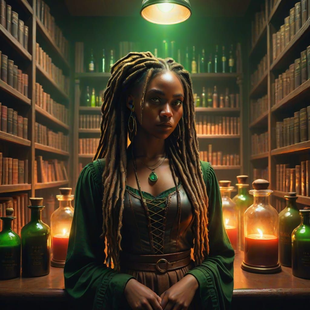 Dark academia aesthetic, bookshelves that reach high up to the ceiling ...