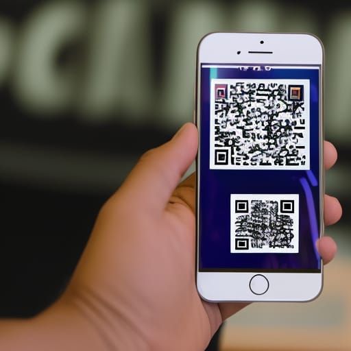 a person scanning a qrcode on a computer screen with an iphone make the ...
