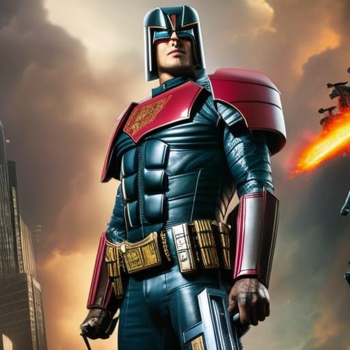 Judge Dredd variant 2 - AI Generated Artwork - NightCafe Creator