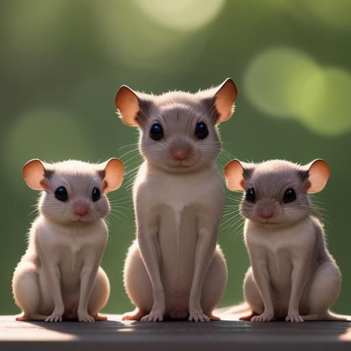 Cute Mice (series) - AI Generated Artwork - NightCafe Creator