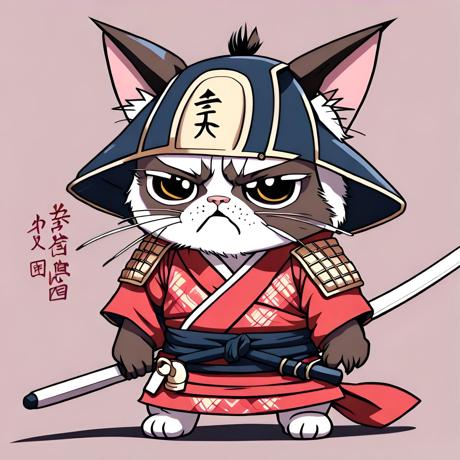 Samurai Grumpy - AI Generated Artwork - NightCafe Creator