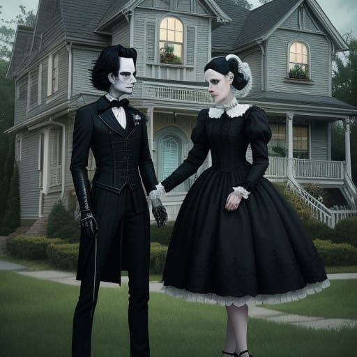 Meeting Goth people. - Gothic Suburban Hostess Welcomes Edwa...