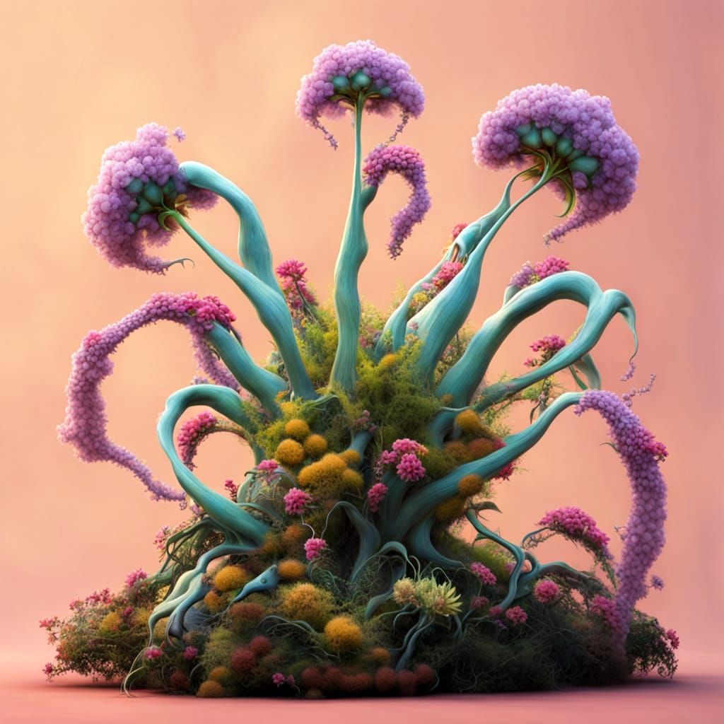 Imaginary Plant - Exotic Alien Bloom Unveiled