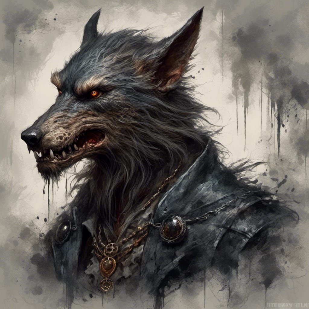 Portrait of a Lycan - AI Generated Artwork - NightCafe Creator