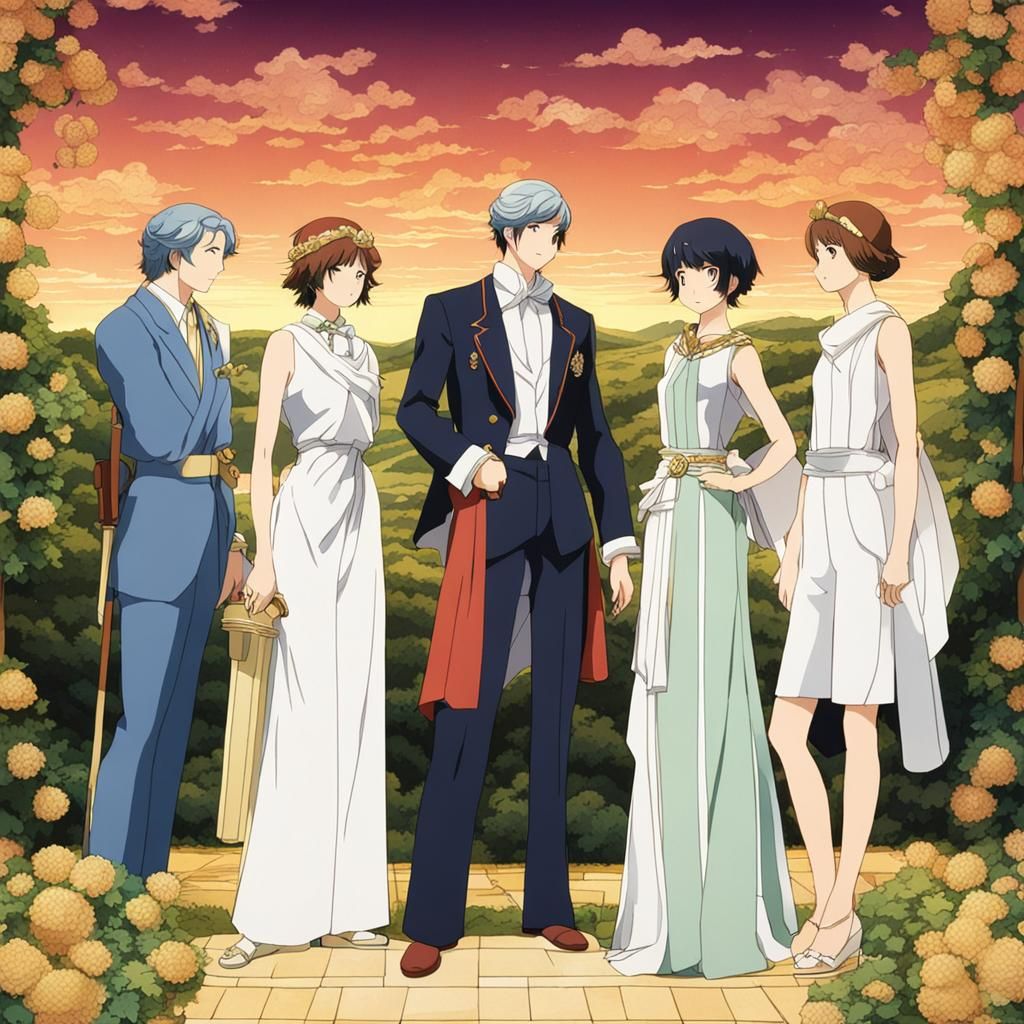 Judgement of Paris, anime - AI Generated Artwork - NightCafe Creator