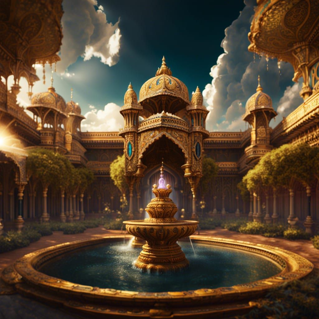 Indian Palace - AI Generated Artwork - NightCafe Creator