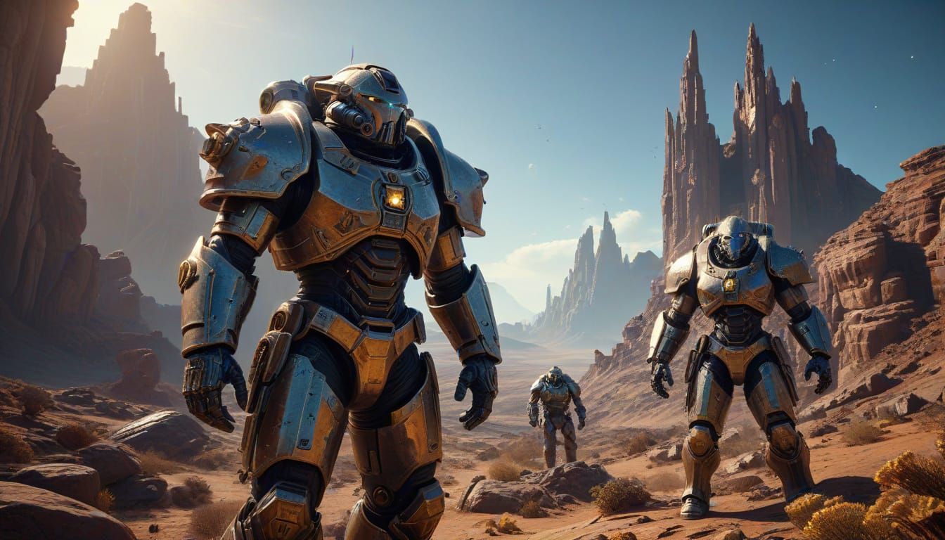 Heavy space infantry . Circumambulation of the