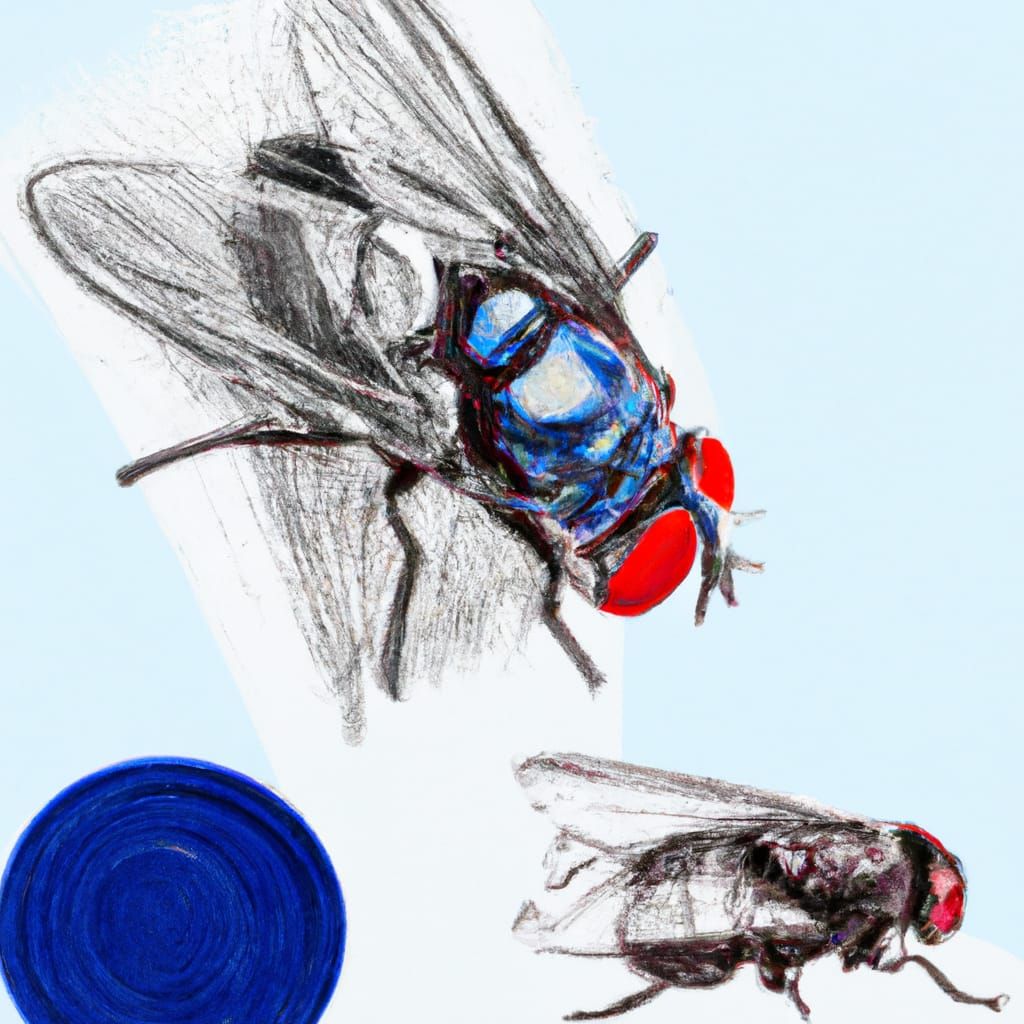 Tsetse Flies and Blue Bucket I - AI Generated Artwork - NightCafe Creator