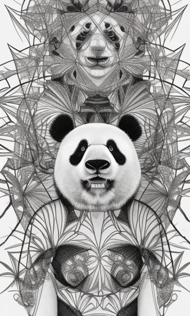 Crouching Panda, Hidden Tiger - AI Generated Artwork - NightCafe Creator