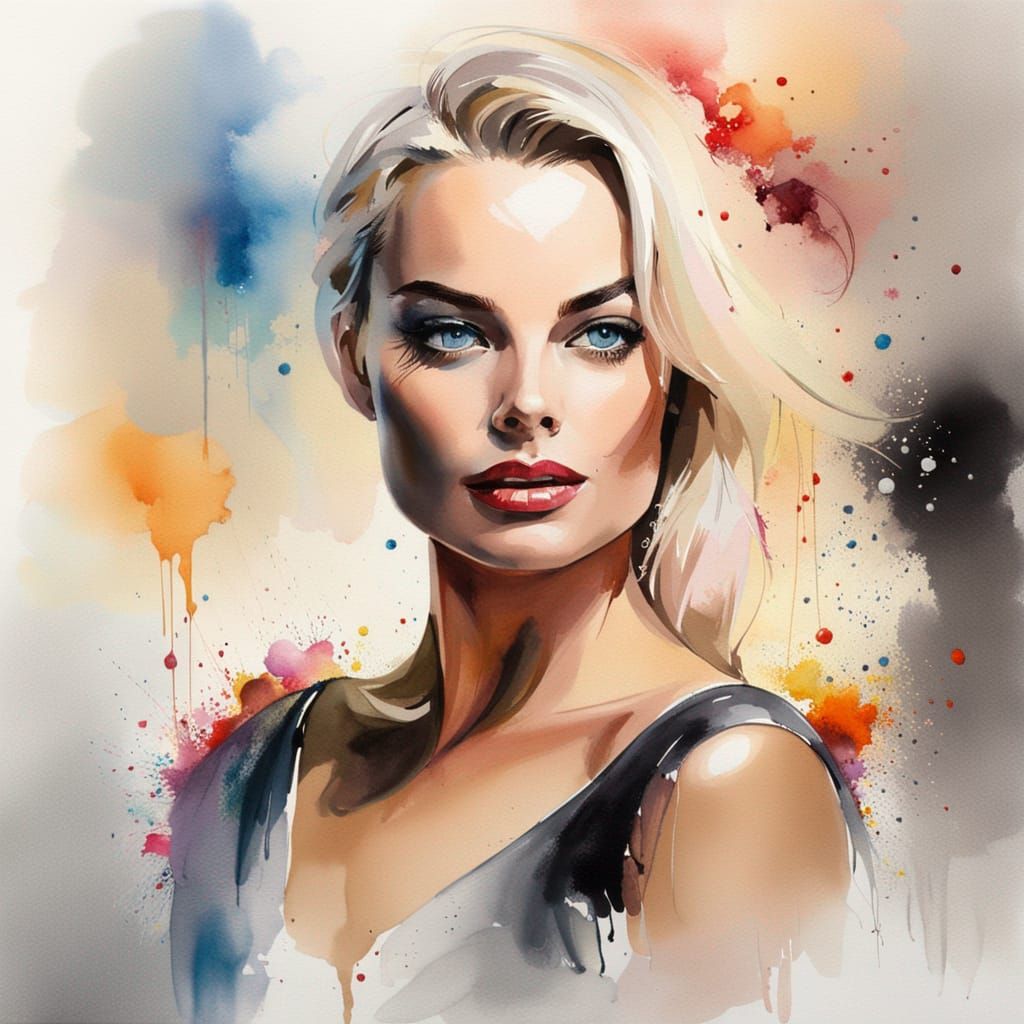 Margot Robbie - AI Generated Artwork - NightCafe Creator