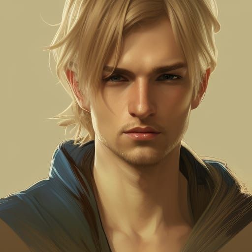 A human male portrait, rpg fantasy character - AI Generated Artwork ...