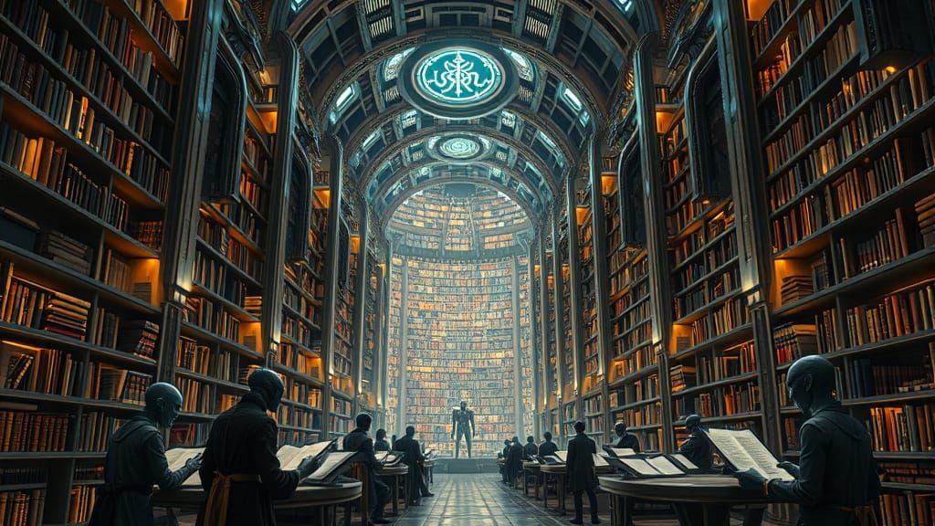 Galactic Library - Cosmic Repository of Ancient Knowledge in...