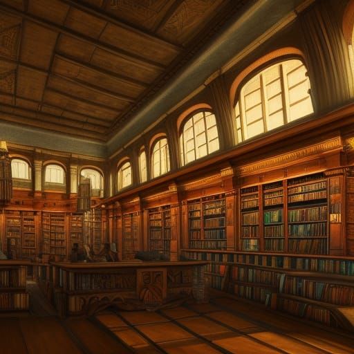 Huge library! - AI Generated Artwork - NightCafe Creator