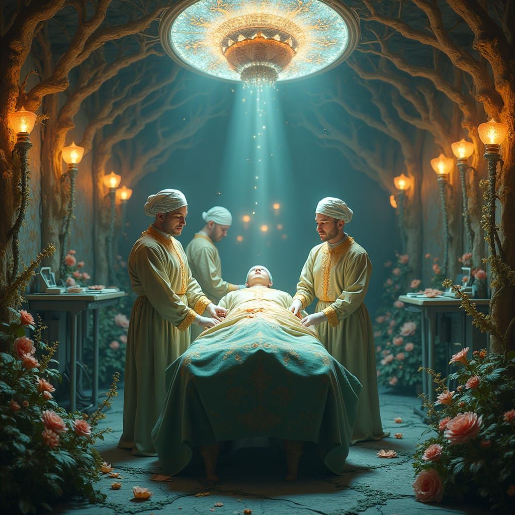 Mystical Medical Operating Room with Fantastical F... - AI Art