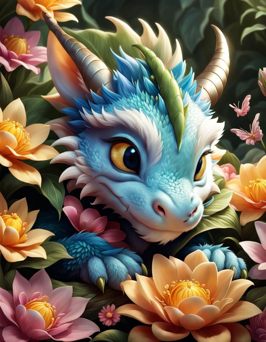 Adorable Dragon - AI Generated Artwork - NightCafe Creator