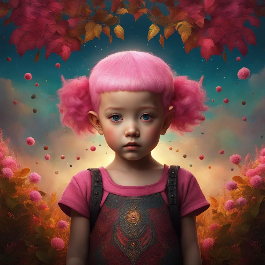 Pink hair - AI Generated Artwork - NightCafe Creator