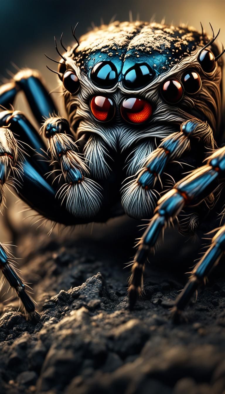 Ruby Red Eyes 🕷 - AI Generated Artwork - NightCafe Creator