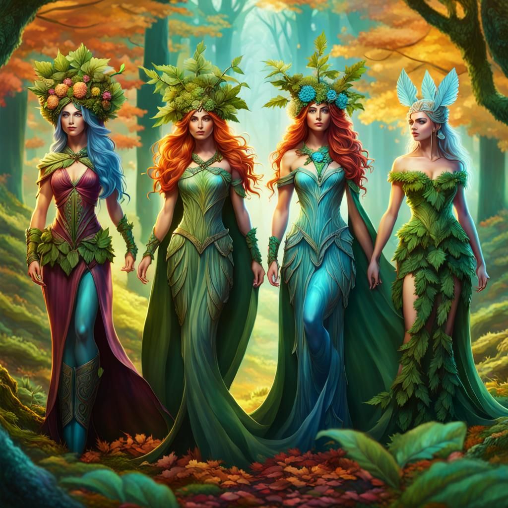 Dryads evolution 3 - AI Generated Artwork - NightCafe Creator