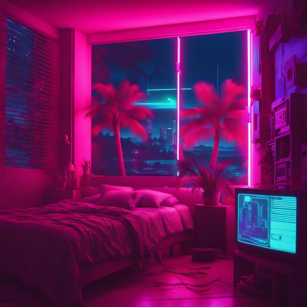 VAPOR_WAVE.exe - AI Generated Artwork - NightCafe Creator