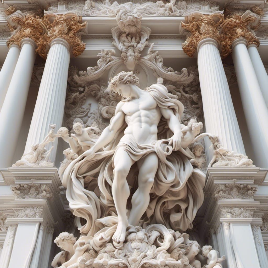 Rococo Statue - AI Generated Artwork - NightCafe Creator