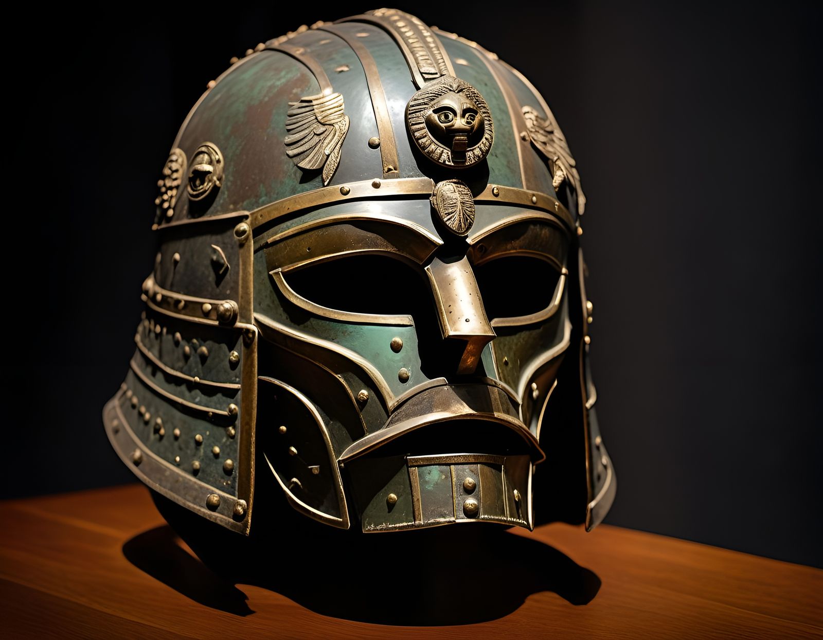 Ancient Helmets IV - AI Generated Artwork - NightCafe Creator